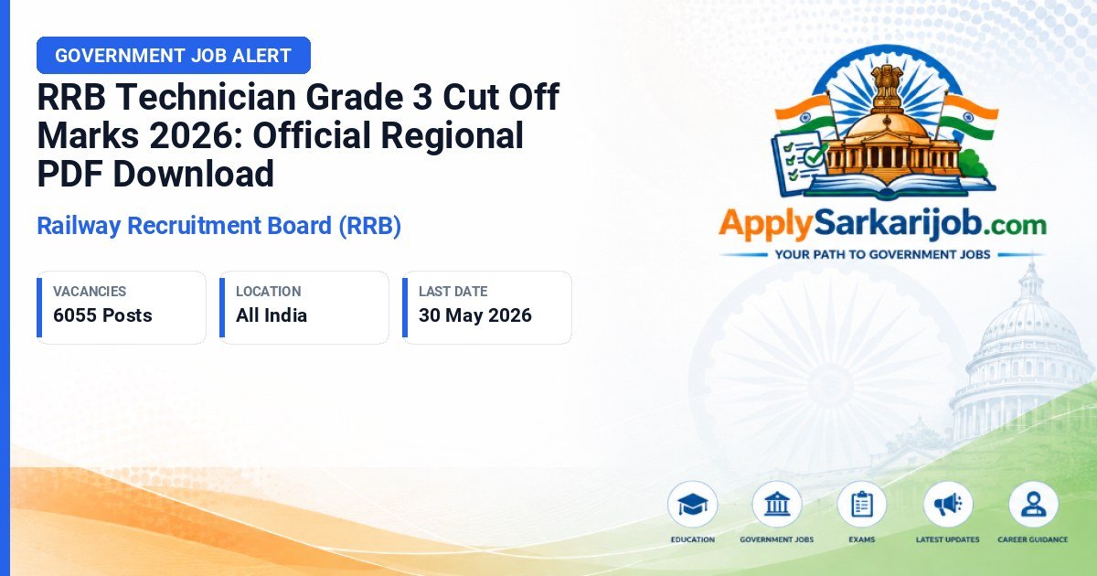RRB Technician Grade 3 Cut Off 2026: Official PDF Download